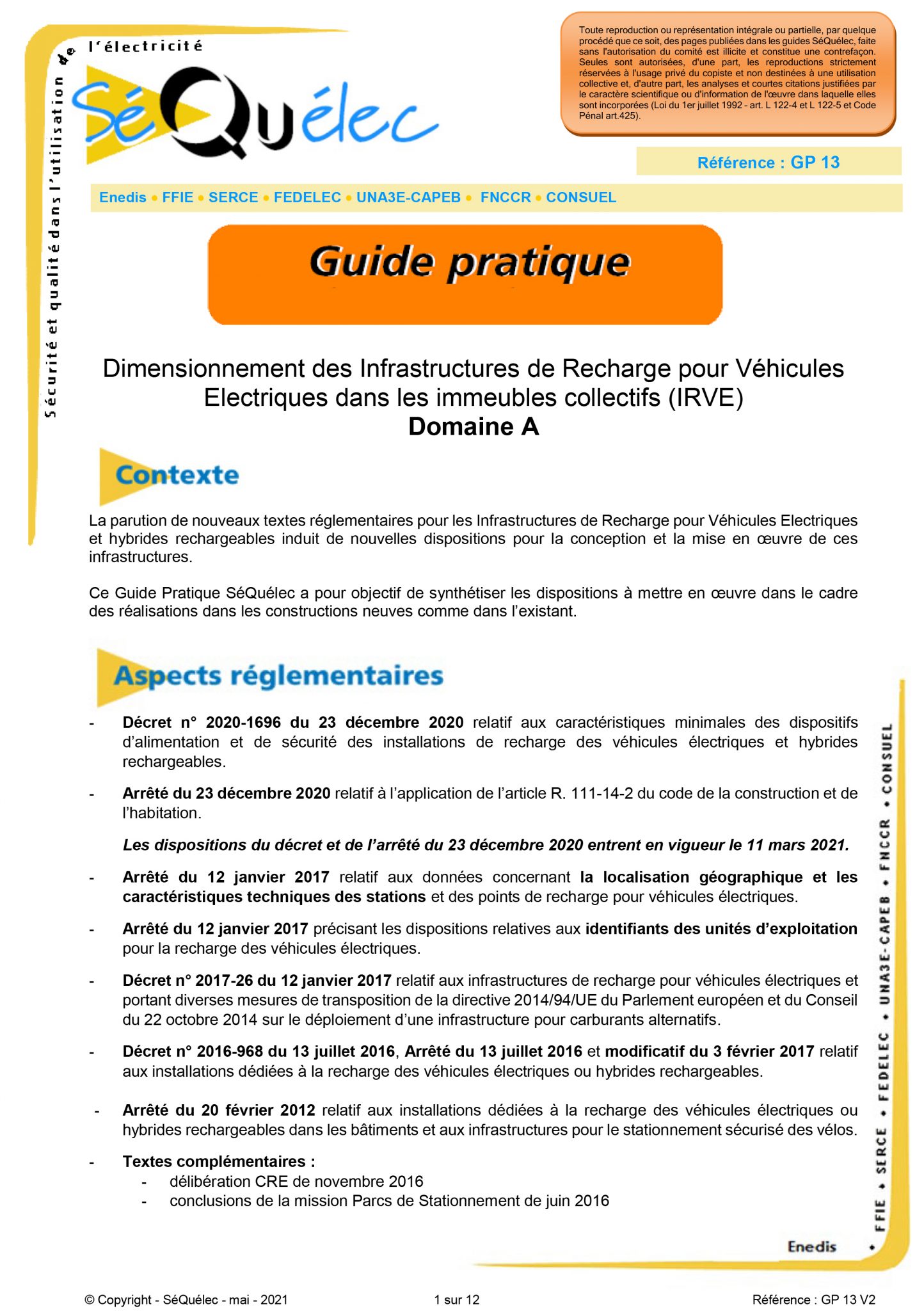 Installer des IRVE (infrastructure de recharge pour véhicule électrique ...